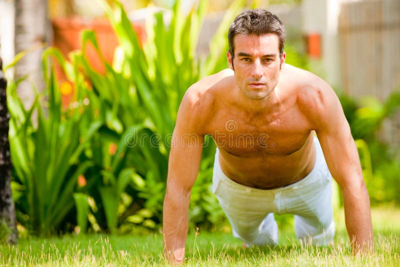 Man Working Out stock photo. Image of exercising, caucasian - 9266786