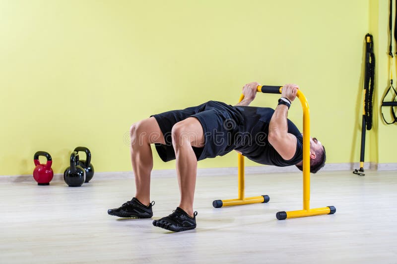 Man working out at gym stock image. Image of abdominal - 67082827