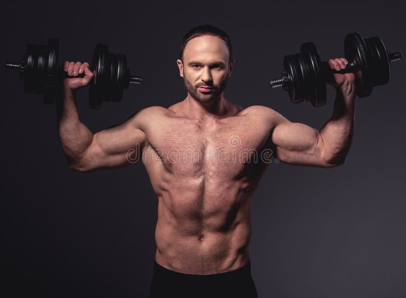 Man working out stock image. Image of boxing, bodybuilder - 86659015