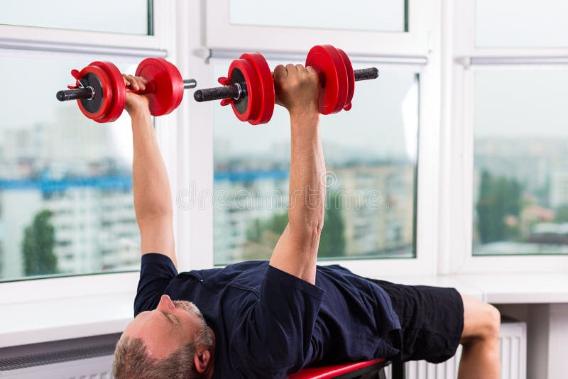 Man working out stock photo. Image of home, healthy, club - 93765120
