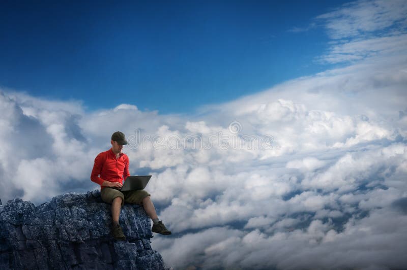 Man working outdoors stock image. Image of concept, person - 26542479