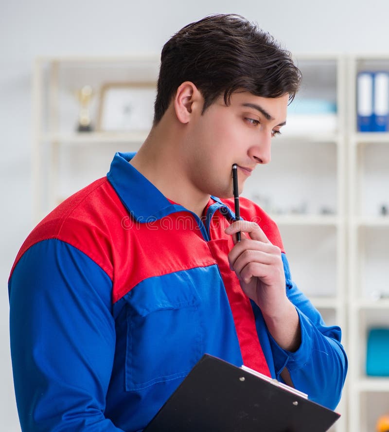 Man Working in the Postal Warehouse Stock Image - Image of mailman ...