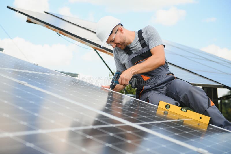 872 Man Working Solar Power Station Stock Photos - Free & Royalty-Free ...