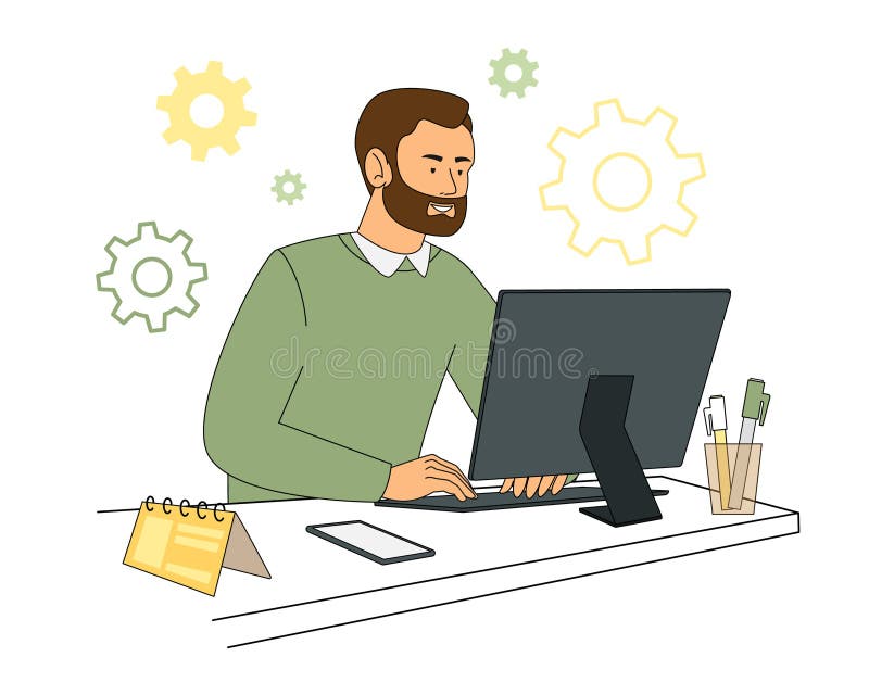 Cartoon Parttime Job Stock Illustrations – 607 Cartoon Parttime Job ...