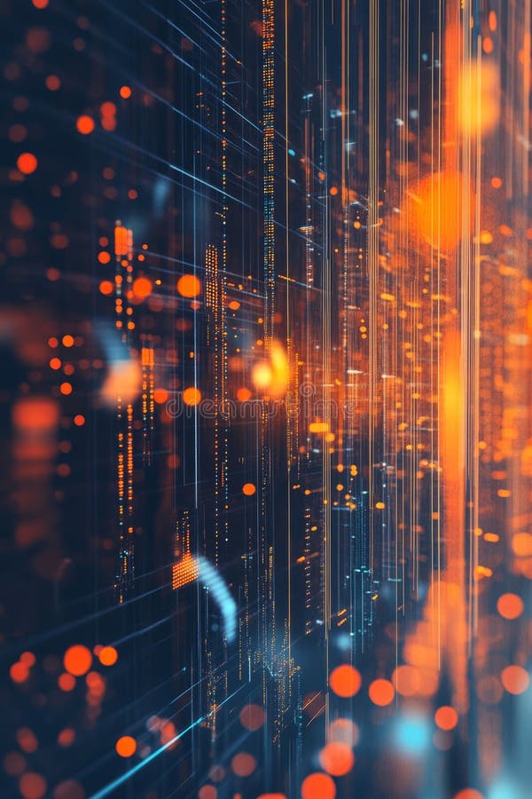 Transparent Ai Screen Glowing Data Streams Stock Photos - Free ...