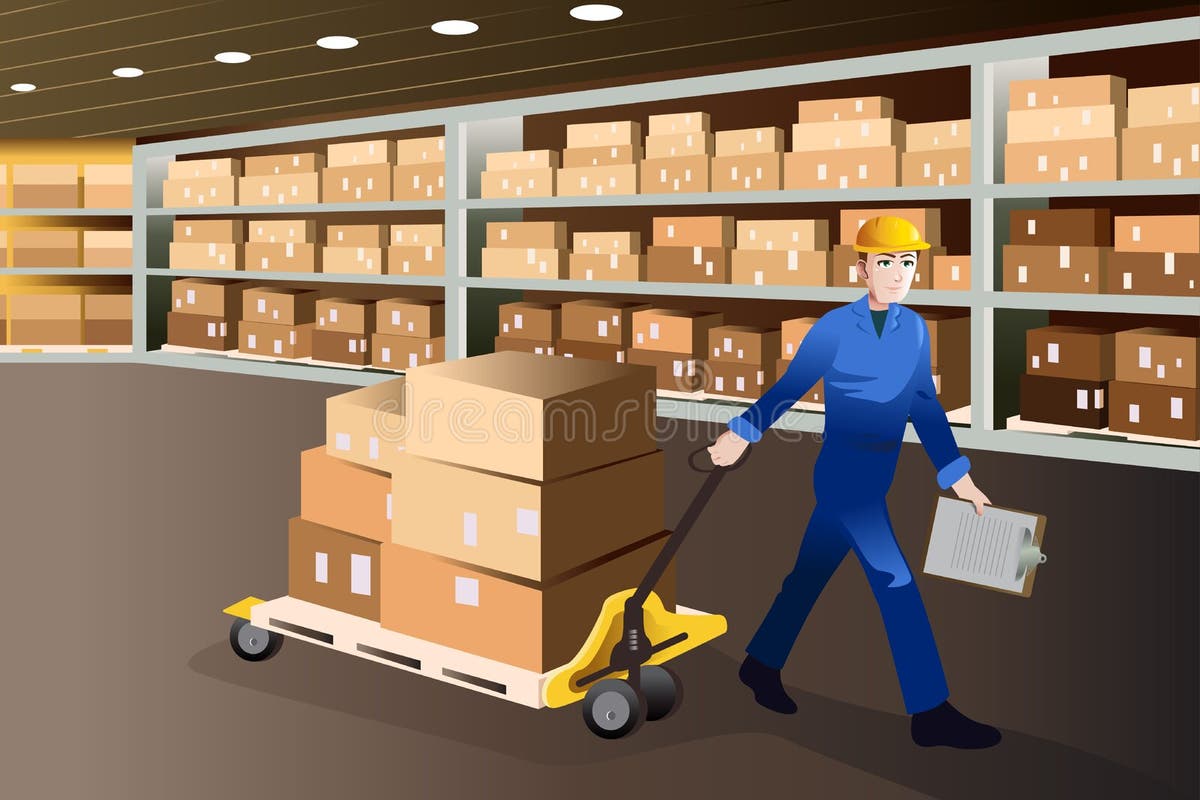 Cartoon Pulling Cart Stock Illustrations – 291 Cartoon Pulling Cart ...