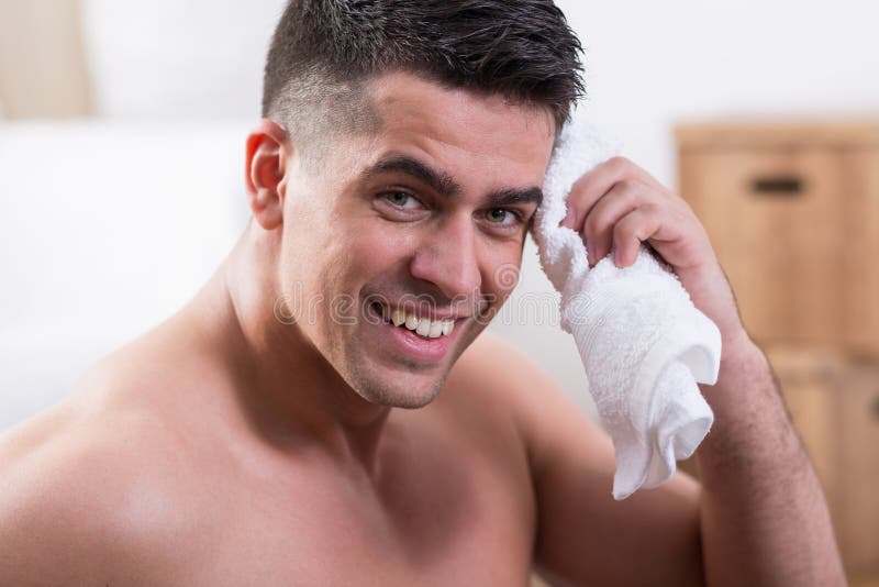 Man after workout stock photo. Image of muscles, sporty - 69369636