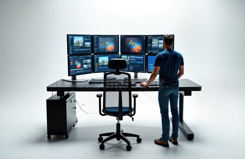 Video Editing Desk Stock Illustrations – 629 Video Editing Desk Stock ...