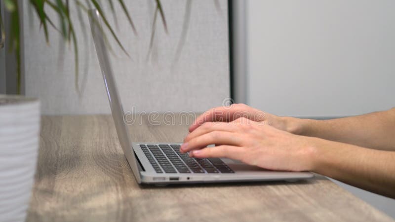 A Person Types on a Computer Stock Footage - Video of people, 2020: ...