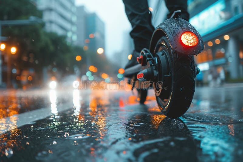 A Man Works with a Computer in a Very Cold Office. Generative AI Stock ...