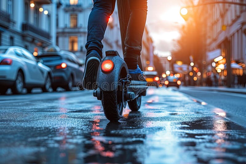 A Man Works with a Computer in a Very Cold Office. Generative AI Stock ...