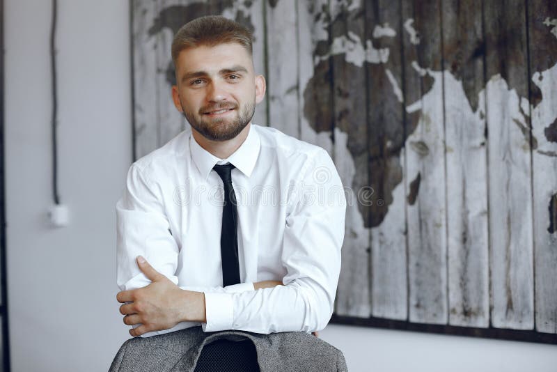 Man works in the office stock image. Image of face, professional ...