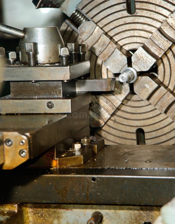 Man Works for Production Machine Stock Image - Image of labor, laborer ...