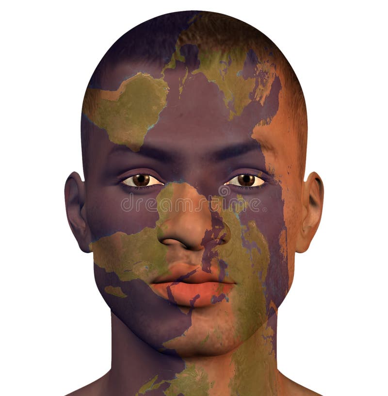 Man with World Map stock illustration. Illustration of australia - 26618646