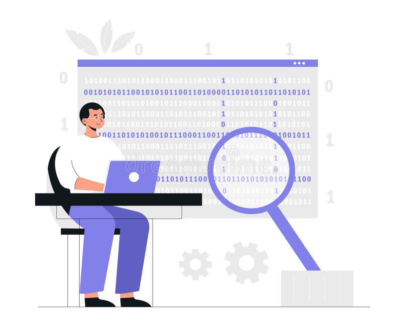 Frontend and Backend Development. Stock Vector - Illustration of ...