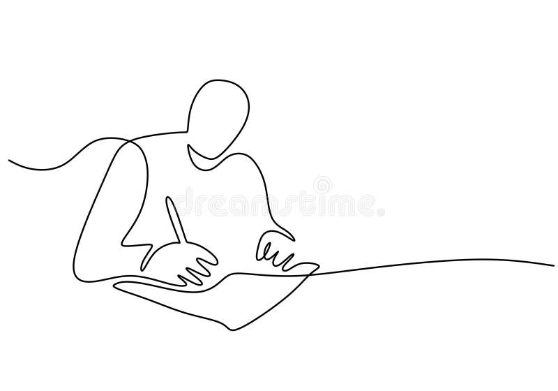 Man Writing Doodle Stock Illustrations – 813 Man Writing Doodle Stock ...