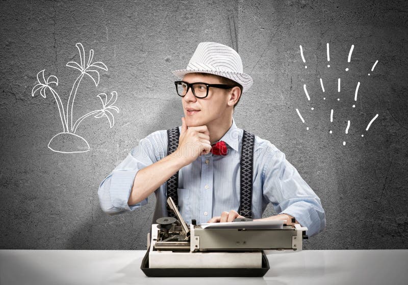 Man writer stock image. Image of journalist, journalism - 48241173