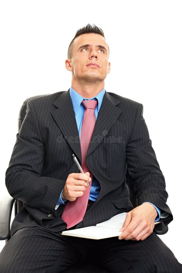 Man writes document stock image. Image of document, shirt - 45622505