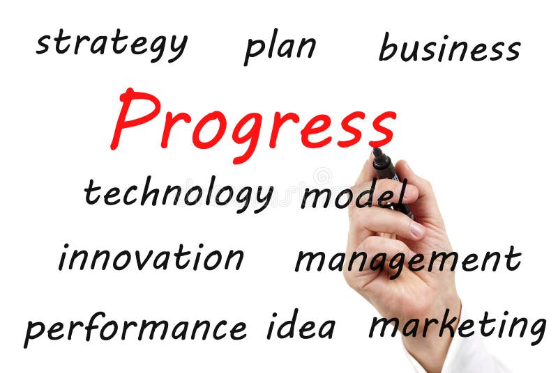 Man Writes a Marker on the Board Stock Photo - Image of meeting, model ...