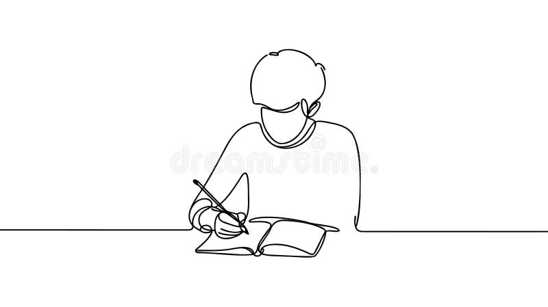 Man Write Book Stock Illustrations – 2,193 Man Write Book Stock ...