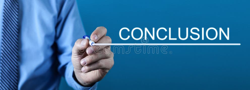 Man Writing Conclusion Text in Screen Stock Photo - Image of writing ...