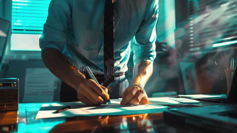 Man Writing Documents Stock Illustrations – 2,056 Man Writing Documents ...