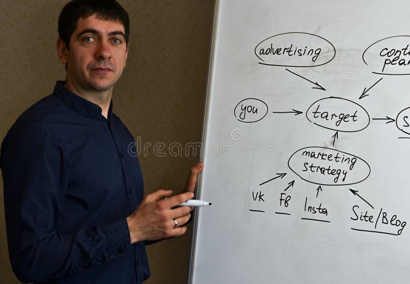 Man writing scheme website stock photo. Image of concept - 33093116