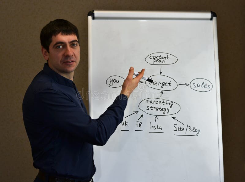 Man writing scheme website stock photo. Image of concept - 33093116