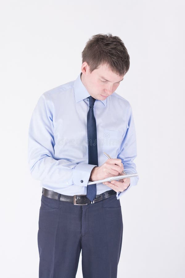 Man writing in a notebook stock image. Image of human - 30763381