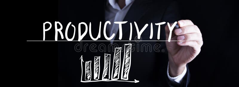 Man Writing Productivity in Screen Stock Image - Image of energy ...