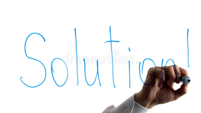 No Word on White Background, Business Man Writing with Felt Pen ...