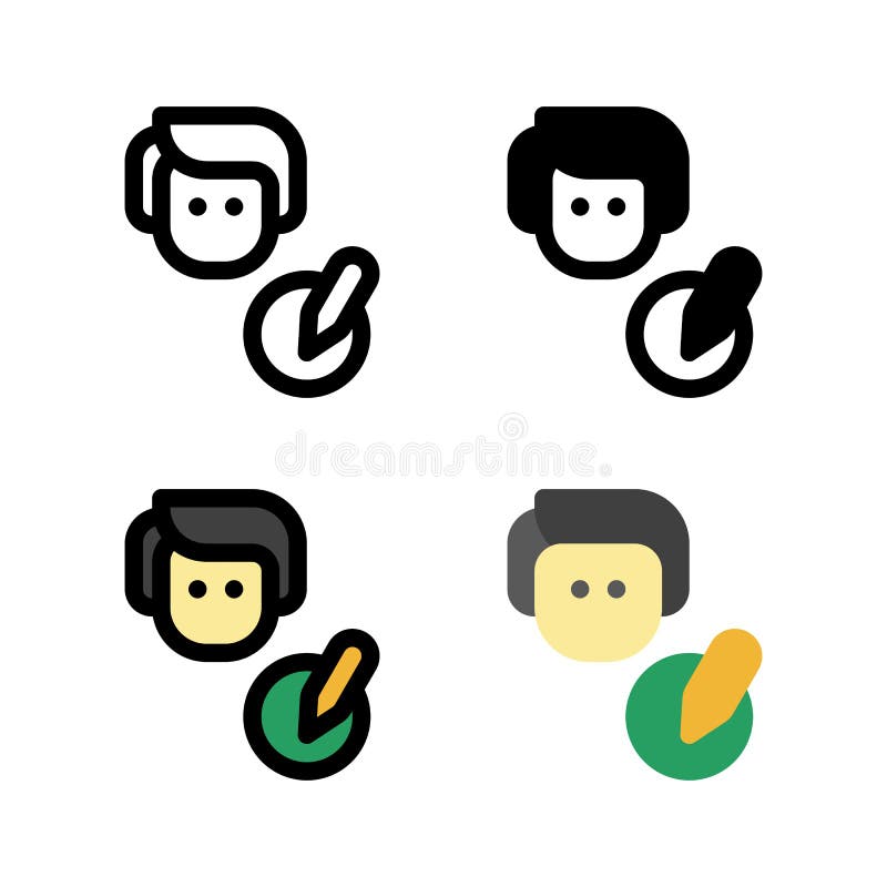 Man Writing Story Icon, Logo, and Illustration Stock Vector ...