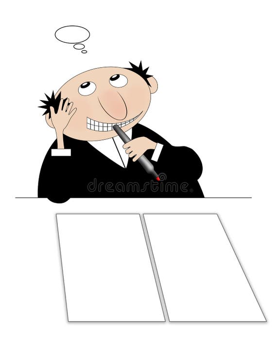 Thoughtful Writing Stock Illustrations – 1,432 Thoughtful Writing Stock ...