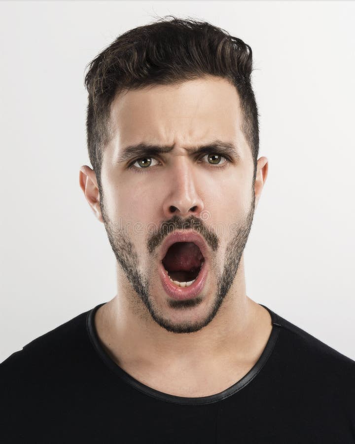 Shouting loud stock photo. Image of closeup, caucasian - 19206774