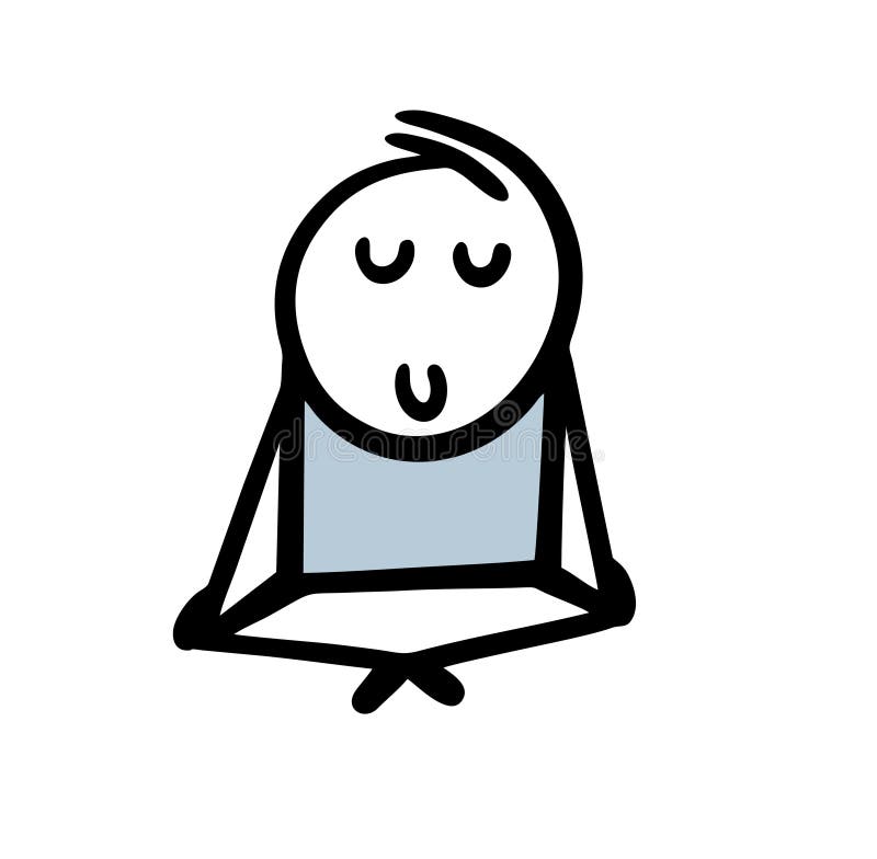 Stickman Meditation Stock Illustrations – 84 Stickman Meditation Stock ...