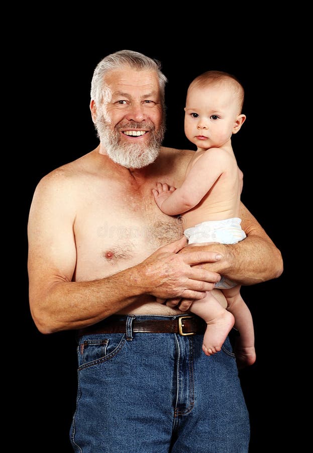 Man with young baby stock image. Image of child, harmony - 20024133