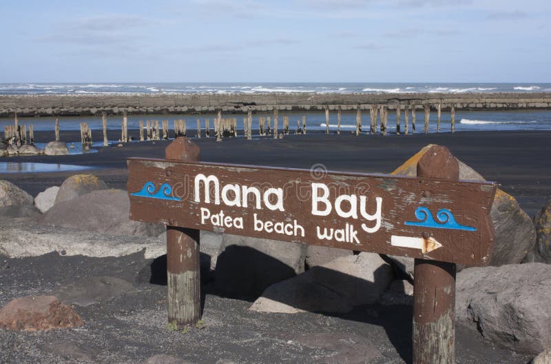 Patea Beach stock image. Image of zealand, taranaki - 217250439
