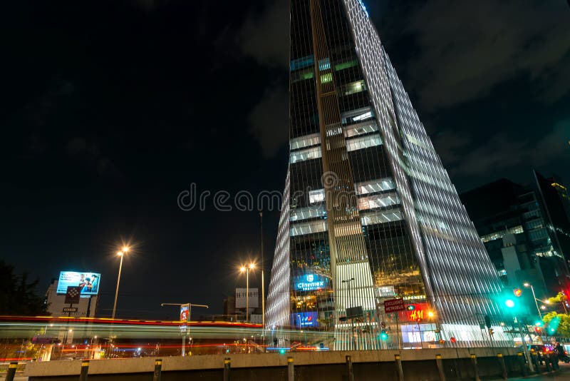 Manacar Tower and Desnivel Mixocac, Mexico City Editorial Image - Image ...