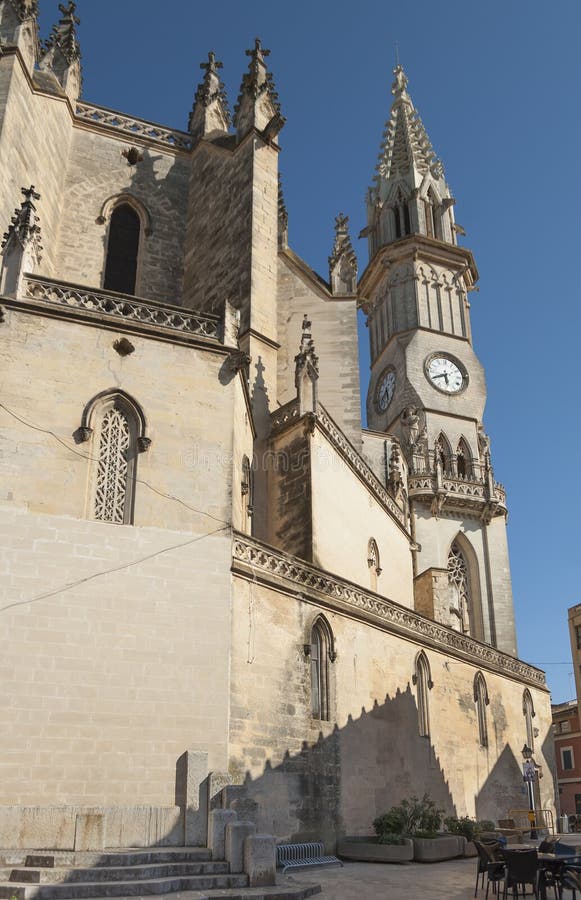 Manacor cathedral belfry stock photo. Image of church - 17851990