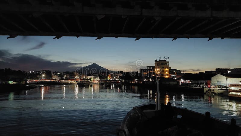 Manado old port stock image. Image of port, river, manado - 261415153