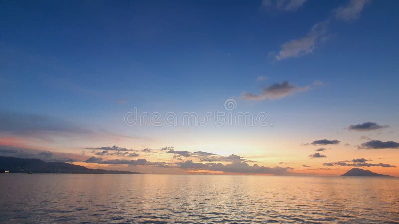 Manado Sunset stock photo. Image of sunset, landscape - 267273658