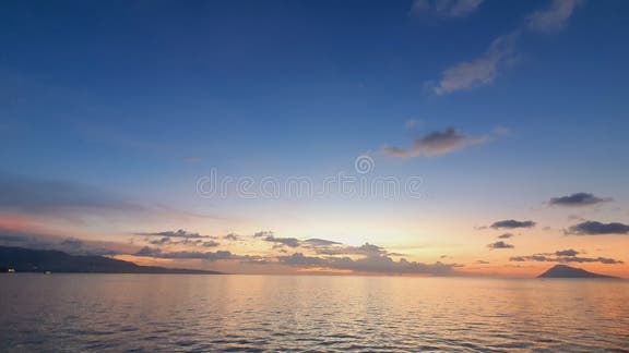 Manado Sunset stock photo. Image of sunset, landscape - 267273658