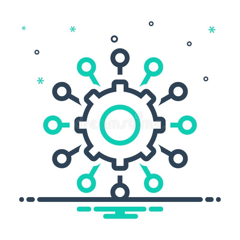 Mix Icon for Manage, Administer and Dominate Stock Vector ...