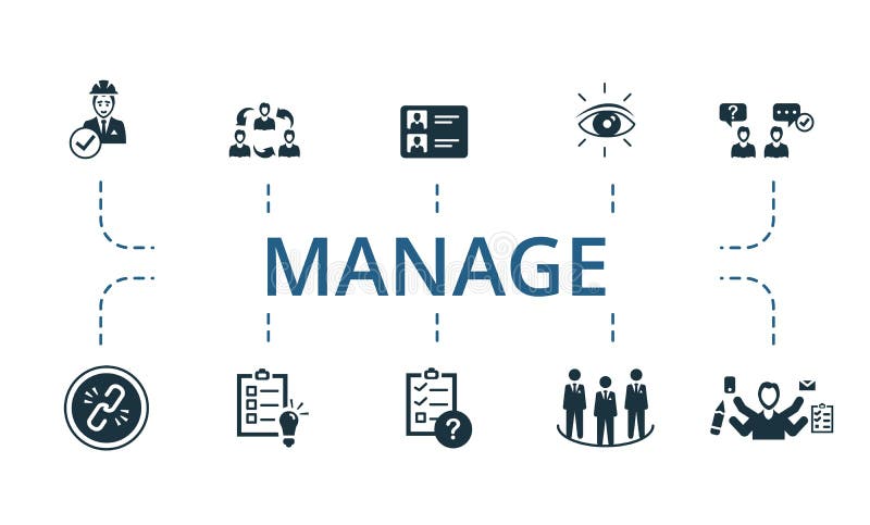 Manage Icon Set. Contains Editable Icons Theme Such As Connection ...