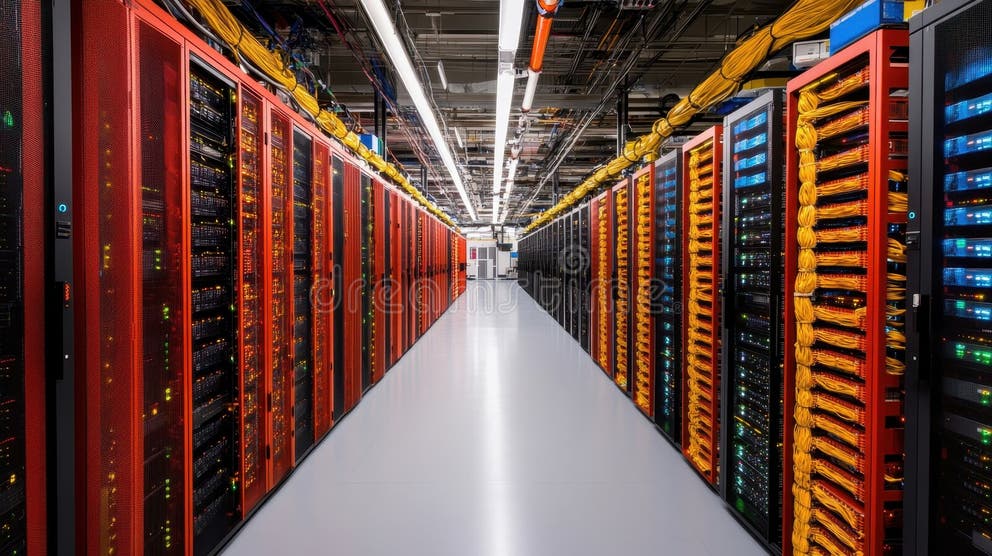 Managed it Operations in a Data Center Environment Stock Image - Image ...