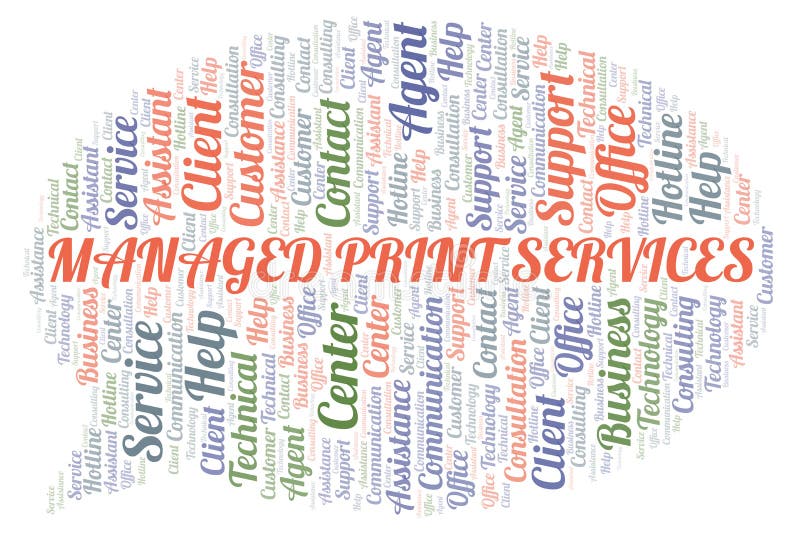 Managed Services Word Cloud. Stock Illustration - Illustration of ...