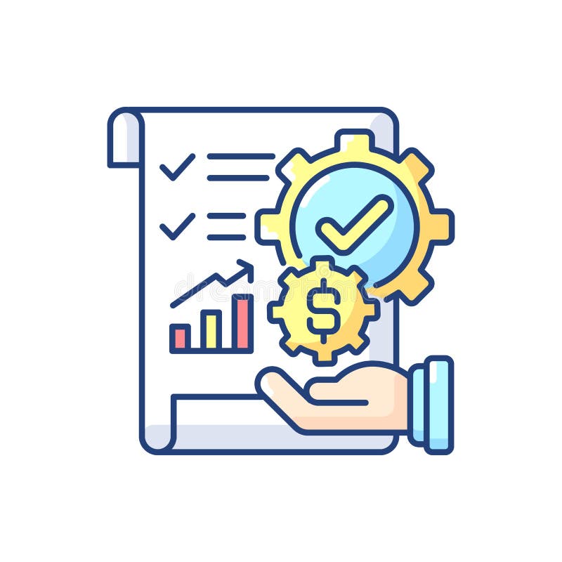 Management Accounting RGB Color Icon Stock Illustration - Illustration ...