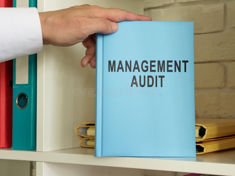 Management Audit Guide Book on the Shelf. Stock Photo - Image of ...