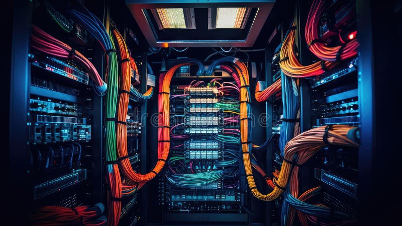 Management cabling data stock illustration. Illustration of compliance ...