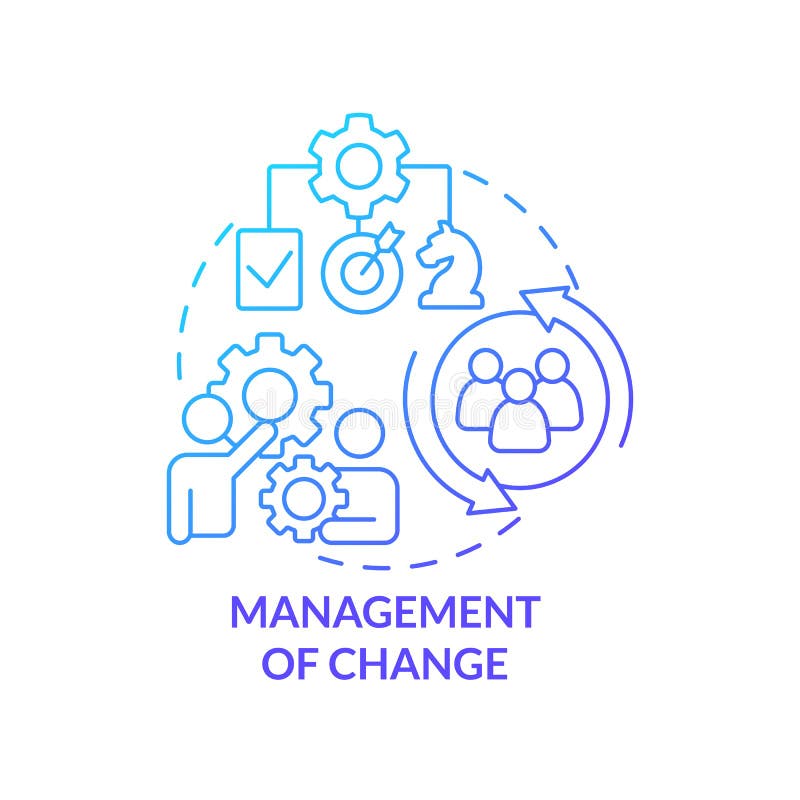 Management of Change Turquoise Concept Icon Stock Vector - Illustration ...